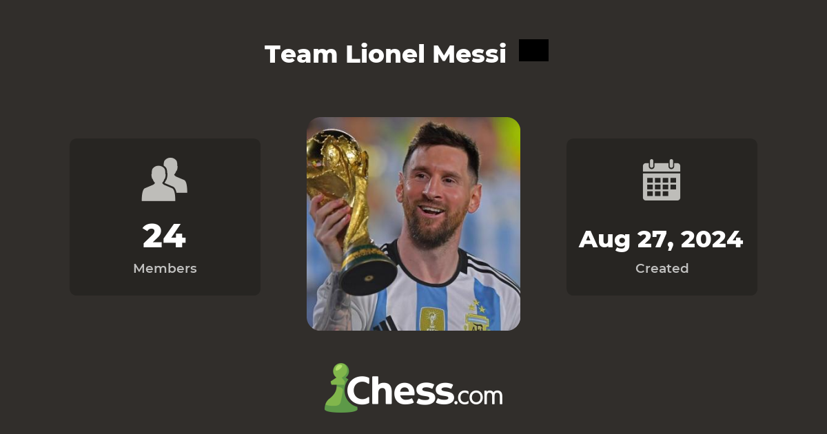 Team Lionel Messi - Chess Club - Chess.com