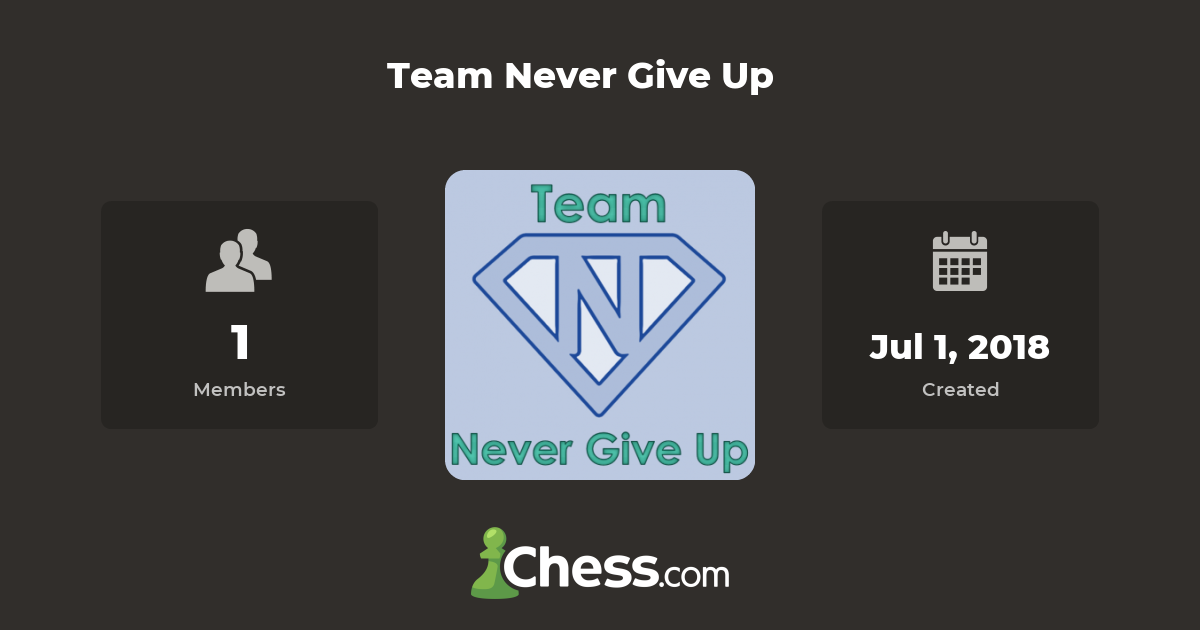Team Never Give Up - Chess Club - Chess.com