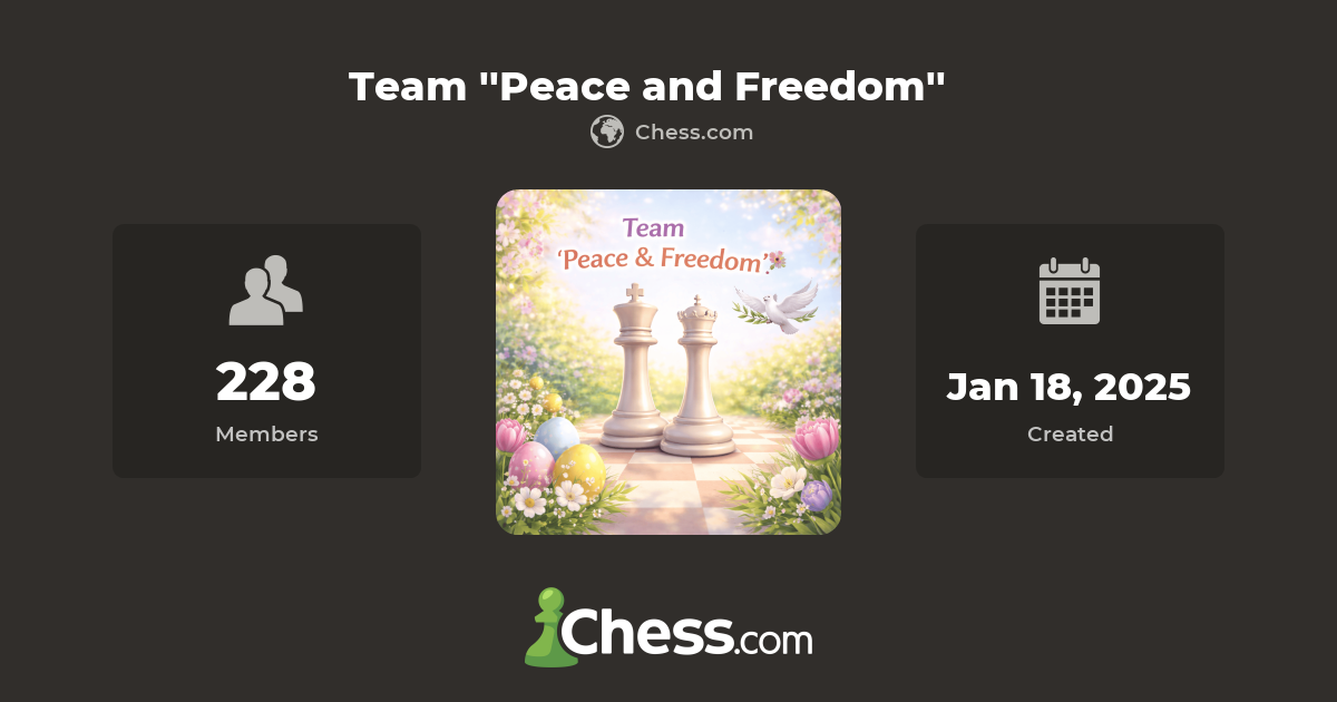 Team ''Peace and Freedom'' - Chess Club - Chess.com