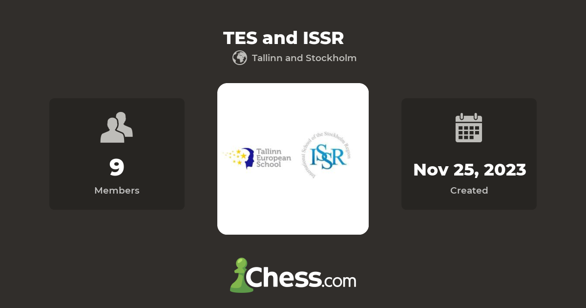 TES and ISSR - Chess Club - Chess.com