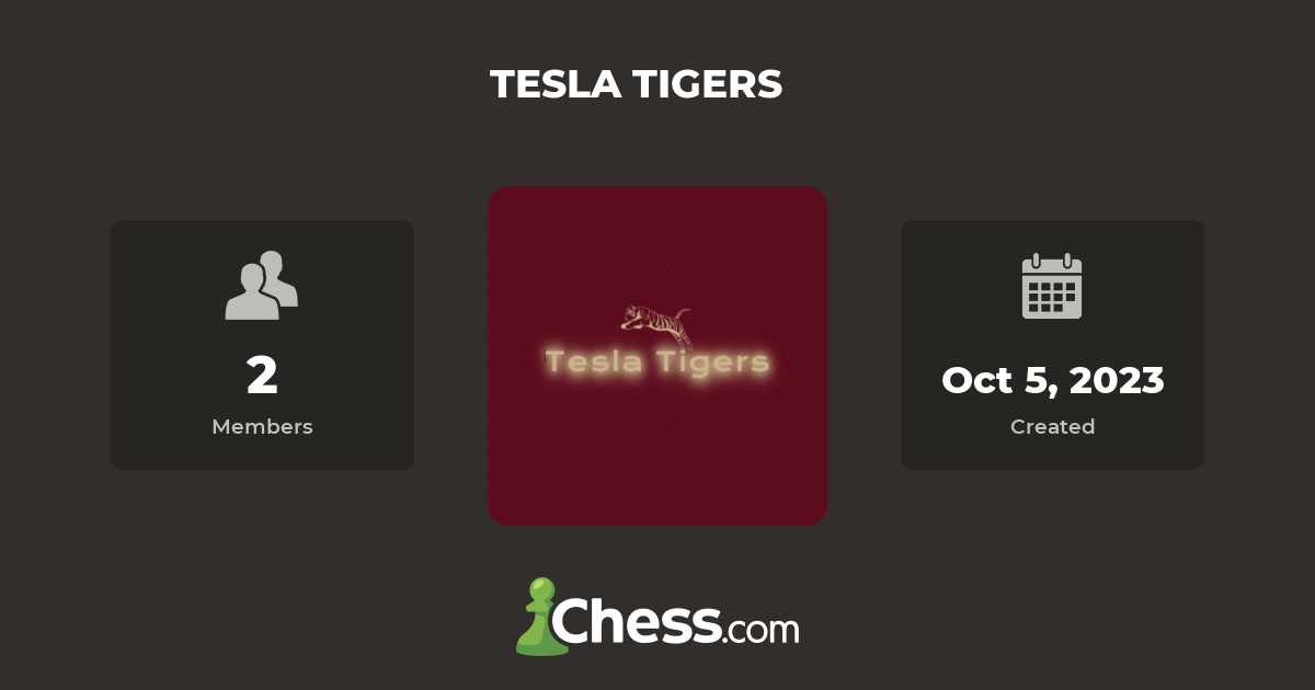 TESLA TIGERS - Chess Club - Chess.com