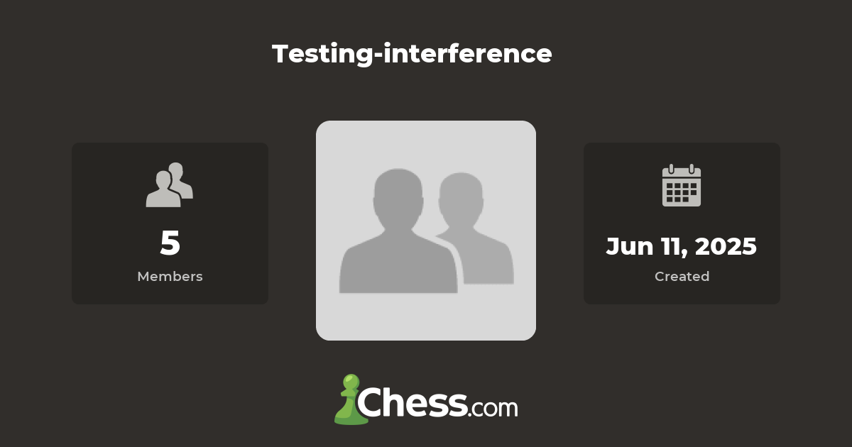 Testing-interference - Chess Club - Chess.com