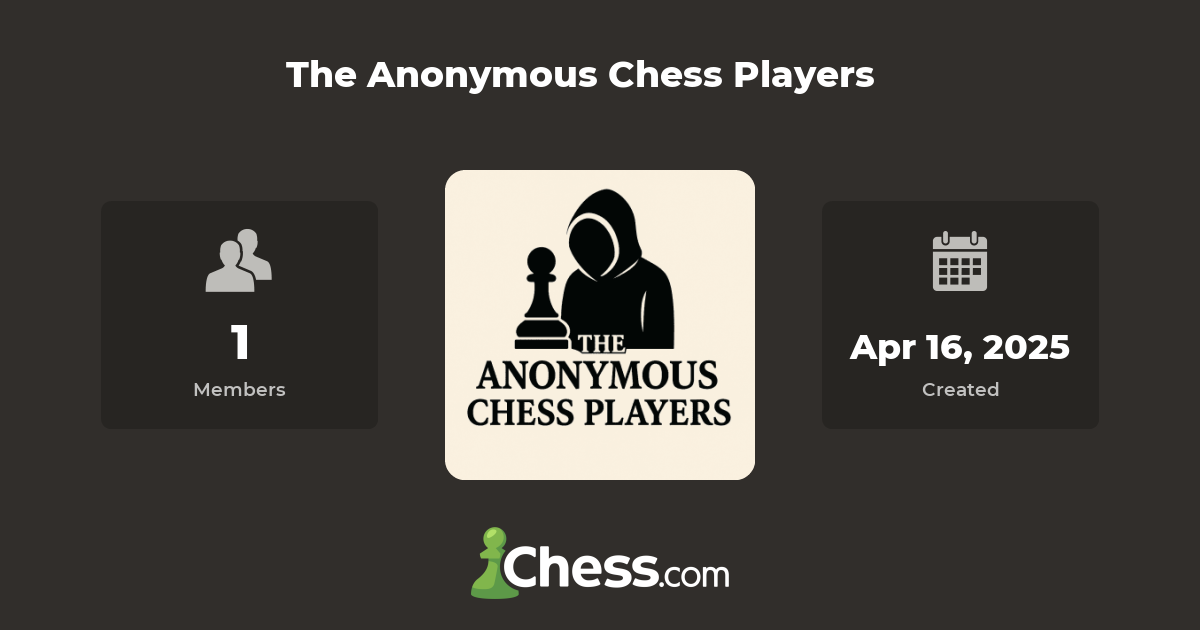 The Anonymous Chess Players - Chess Club - Chess.com