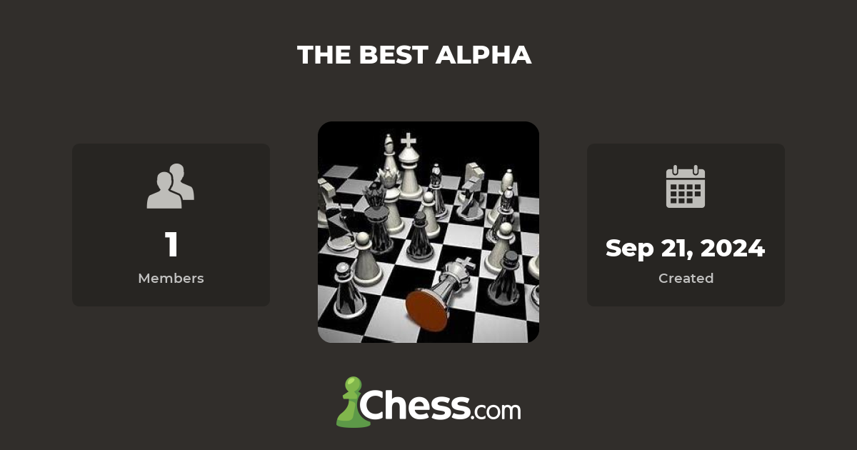 THE BEST ALPHA - Chess Club - Chess.com