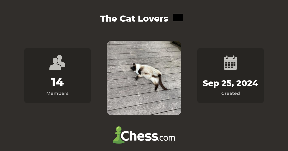 The Cat Lovers - Chess Club - Chess.com