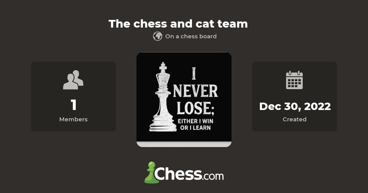 The chess and cat team - Chess Club - Chess.com