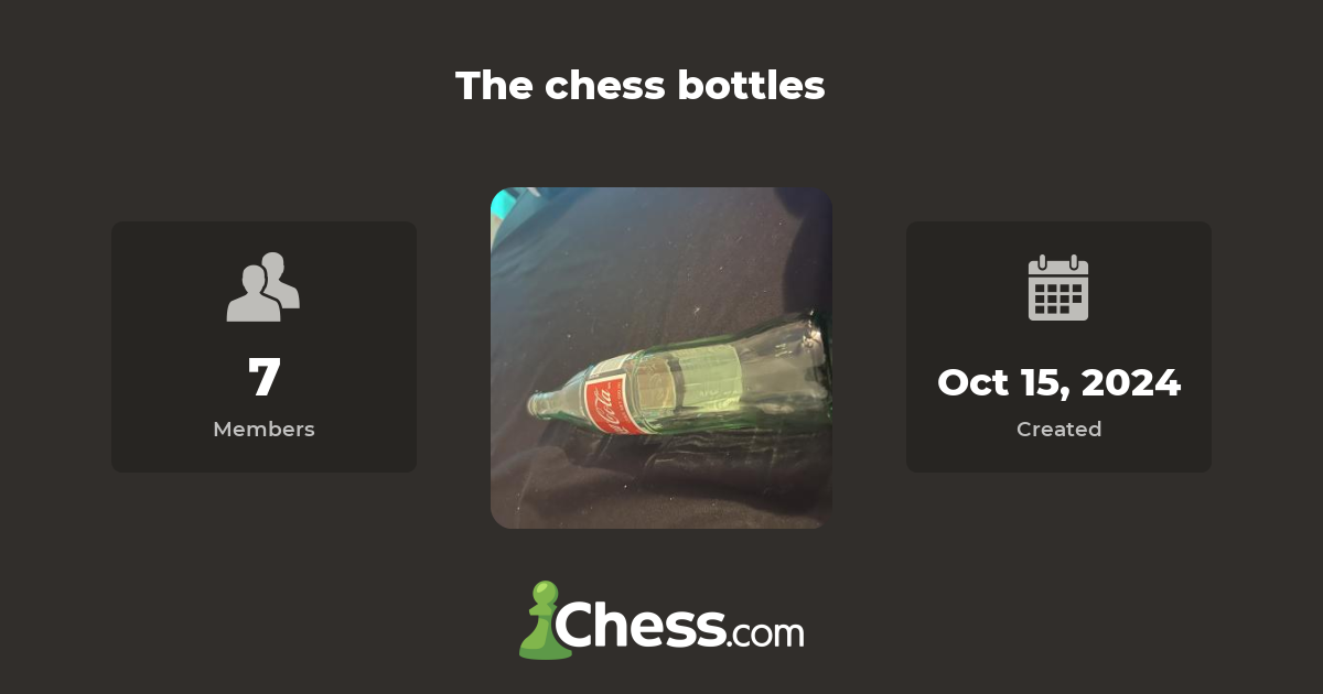 The chess bottles - Chess Club - Chess.com