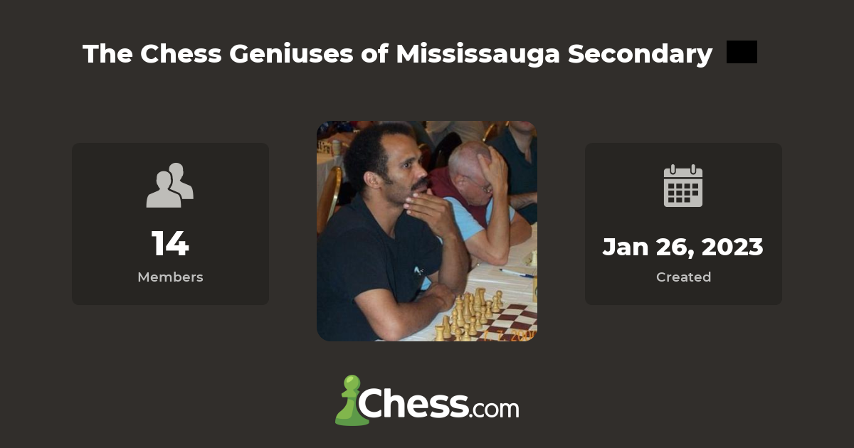 The Chess Geniuses of Mississauga Secondary - Chess Club - Chess.com