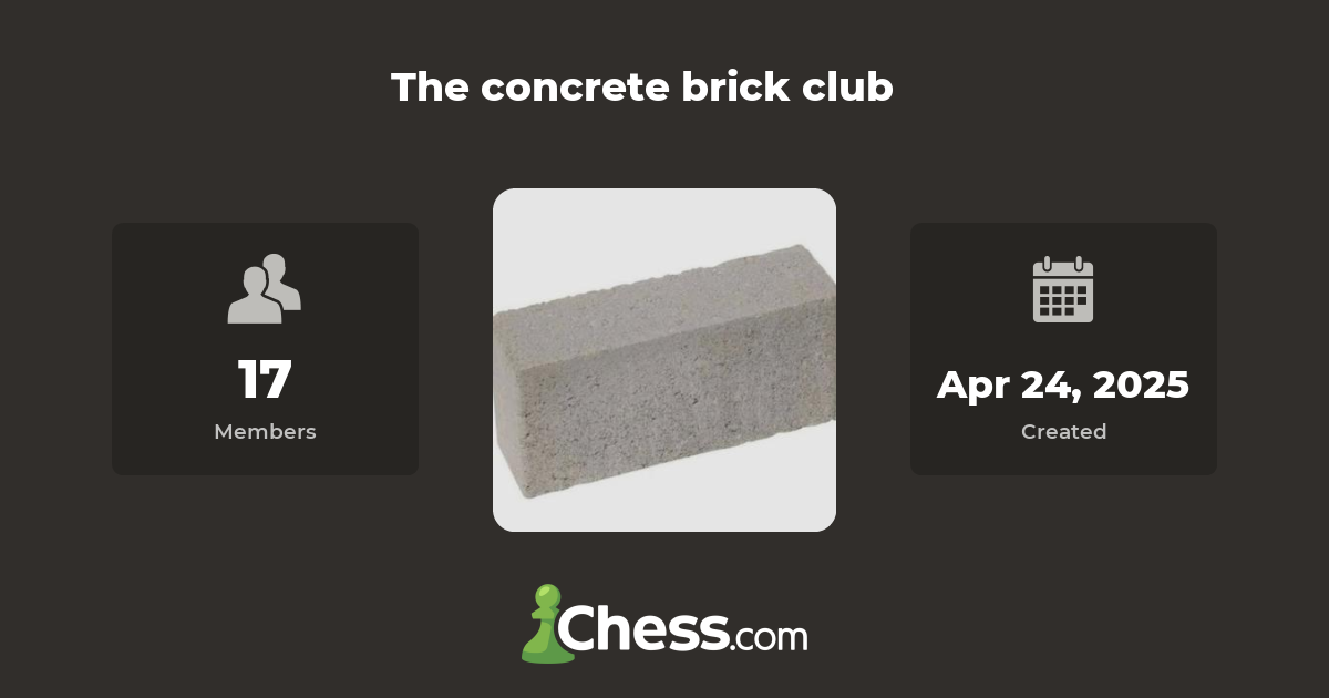 The concrete brick club - Chess Club - Chess.com