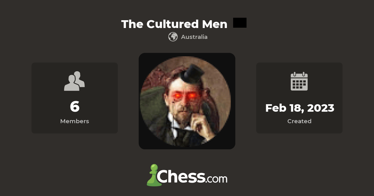 The Cultured Men - Chess Club - Chess.com