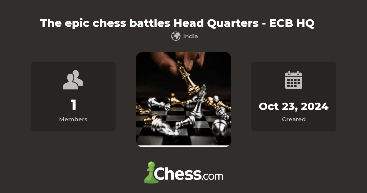 The epic chess battles Head Quarters - ECB HQ - Chess Club - Chess.com