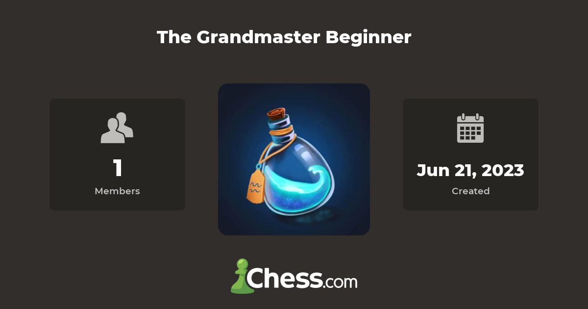 The Grandmaster Beginner - Chess Club - Chess.com