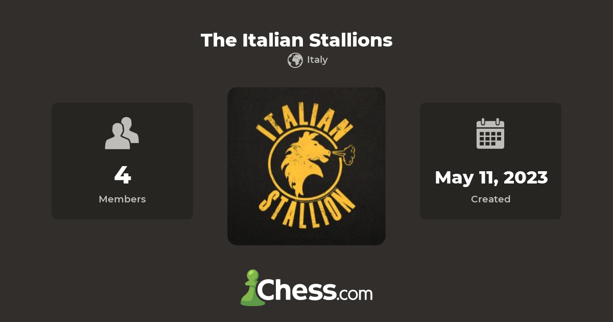 The Italian Stallions - Chess Club - Chess.com