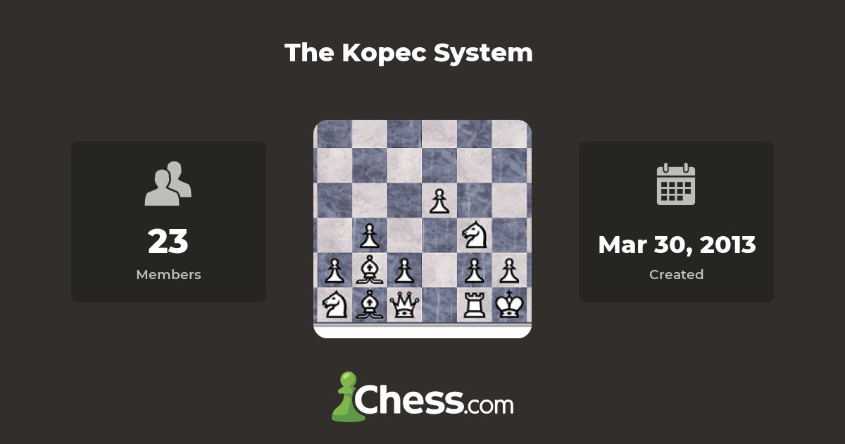 The Kopec System - Chess Club - Chess.com