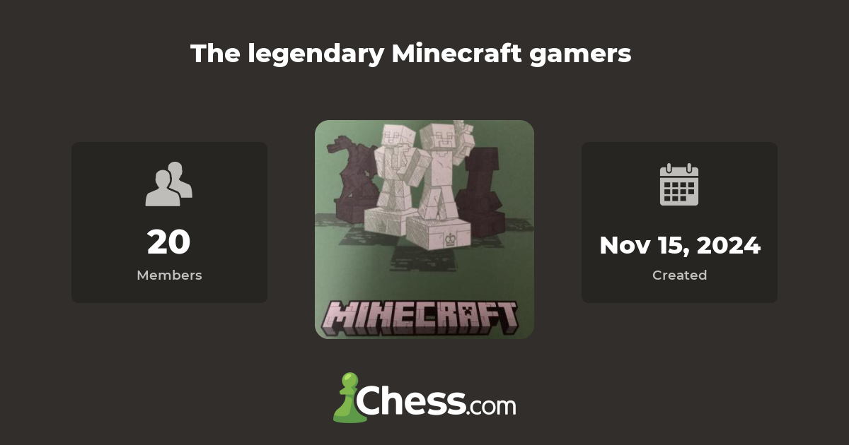The legendary Minecraft gamers - Chess Club - Chess.com