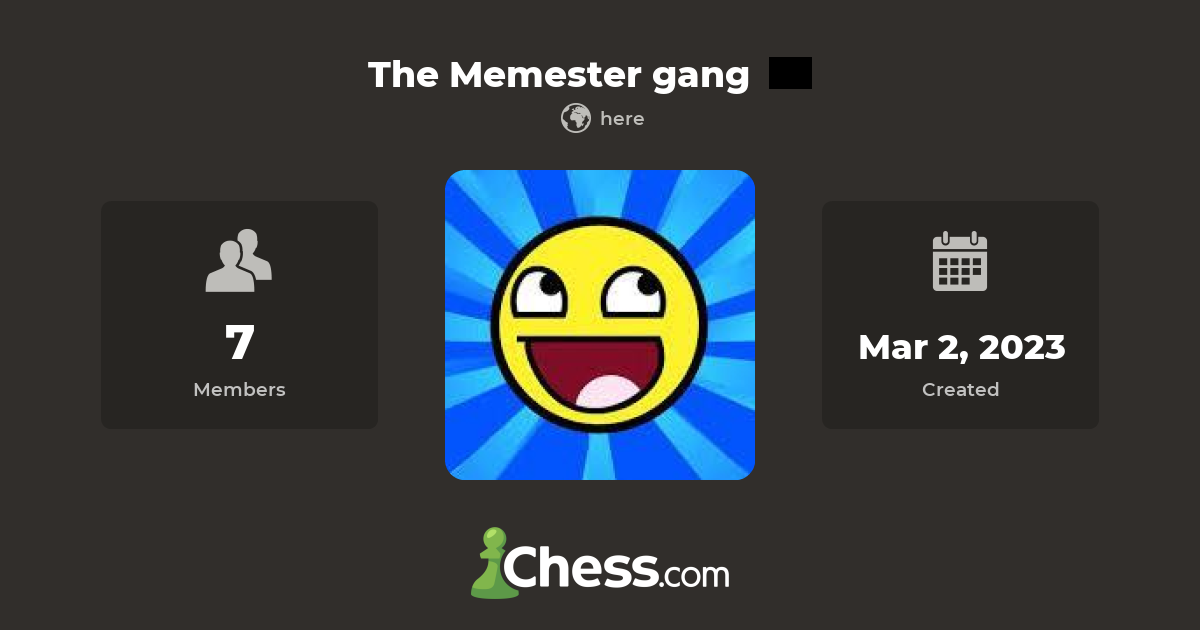 The Memester gang - Chess Club - Chess.com