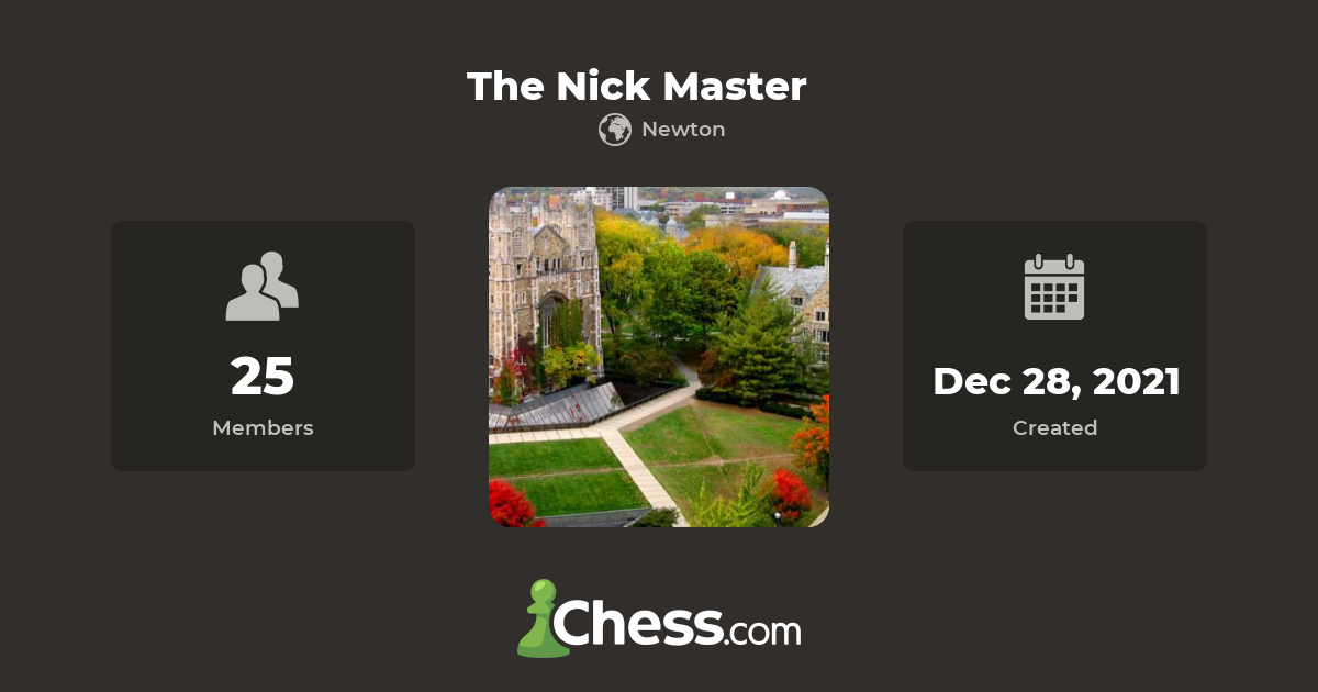 The Nick Master - Chess Club - Chess.com