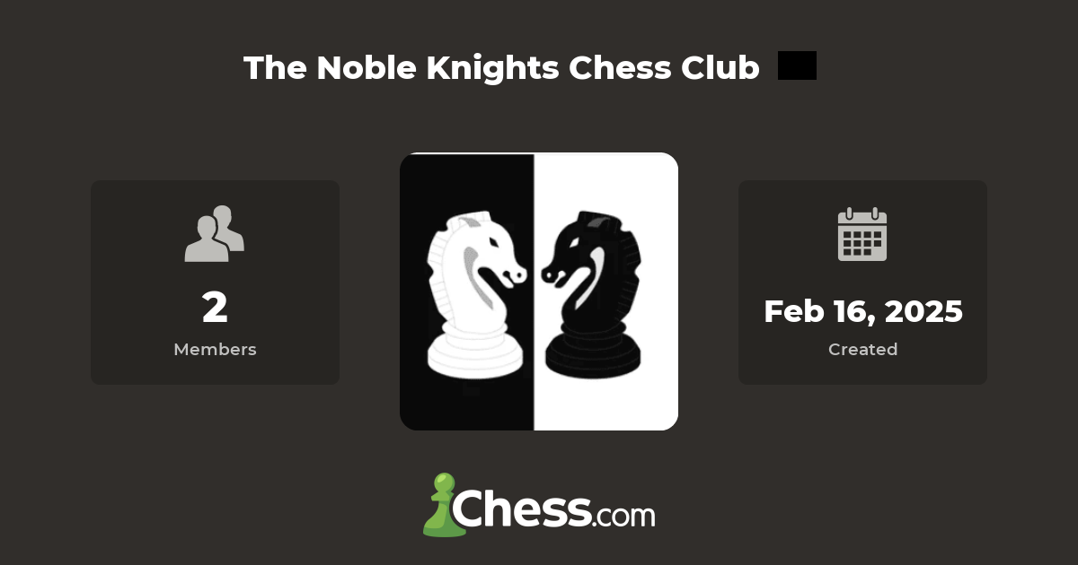 The Noble Knights Chess Club - Chess Club - Chess.com