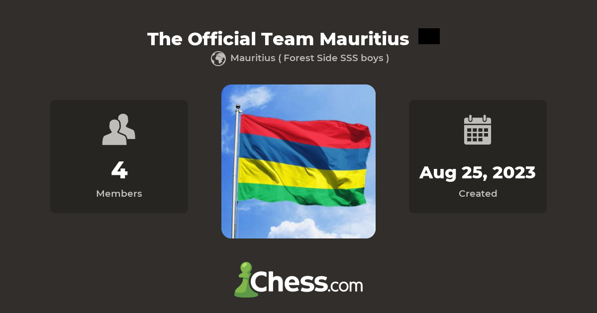 The Official Team Mauritius - Chess Club - Chess.com