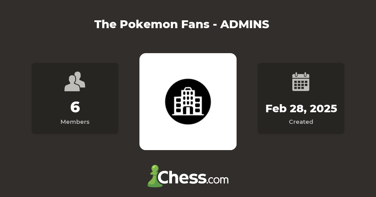 The Pokemon Fans - ADMINS - Chess Club - Chess.com