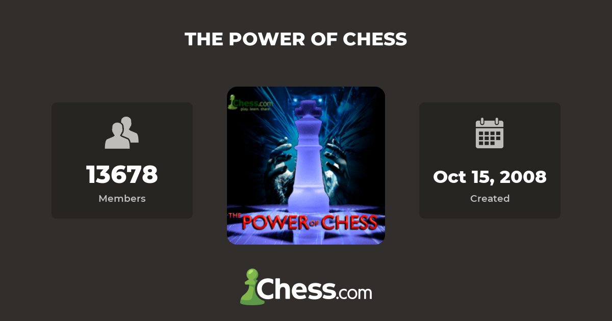 THE POWER OF CHESS - Chess Club - Chess.com