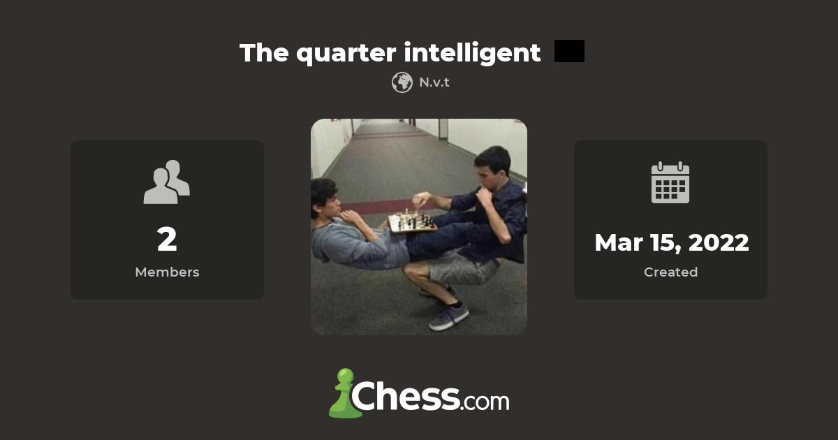 The quarter intelligent - Chess Club - Chess.com