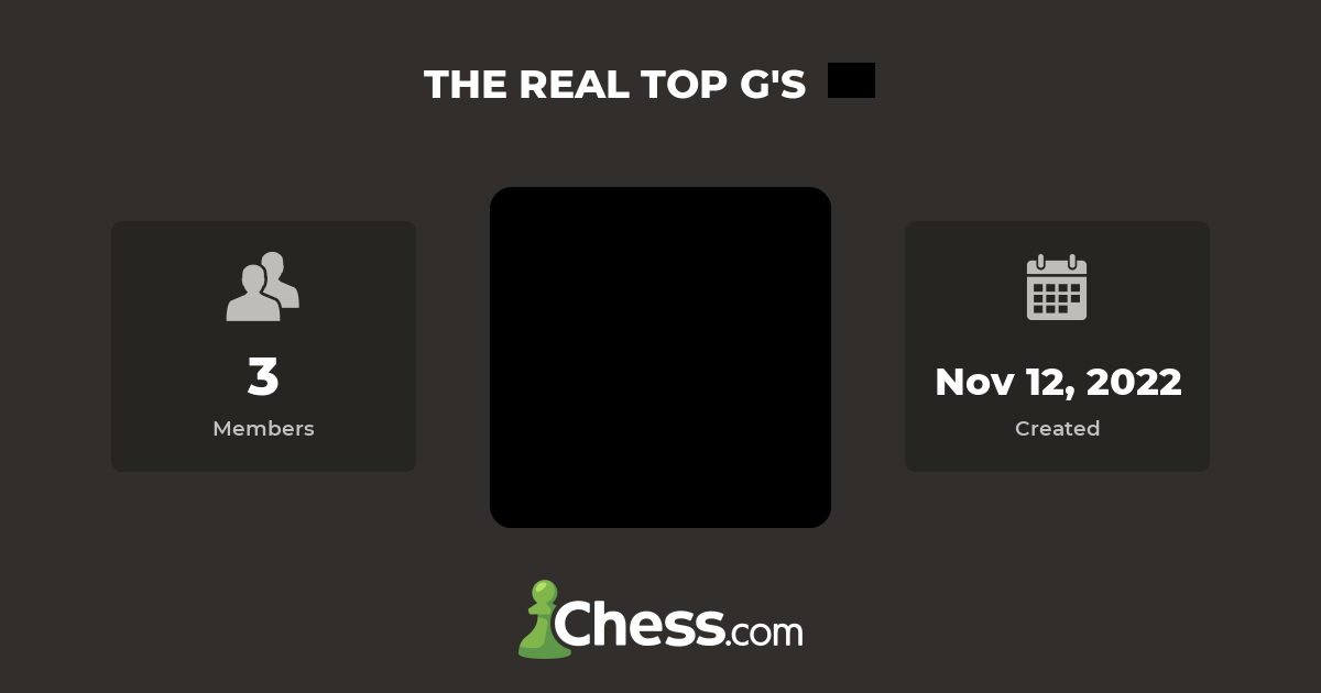 THE REAL TOP G'S - Chess Club - Chess.com