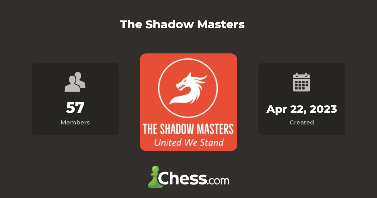 The Shadow Masters - Chess Club - Chess.com
