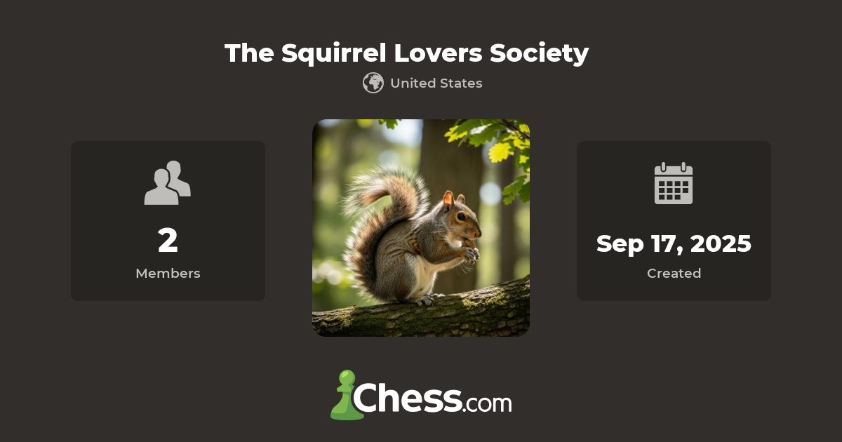 The Squirrel Lovers Society - Chess Club - Chess.com