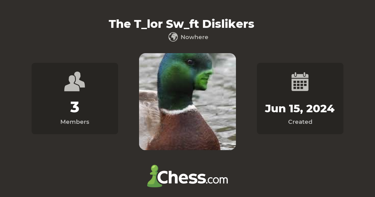 The T_lor Sw_ft Dislikers - Chess Club - Chess.com