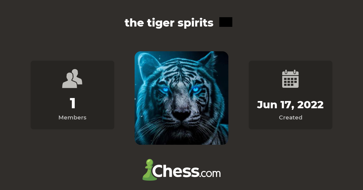 the tiger spirits - Chess Club - Chess.com
