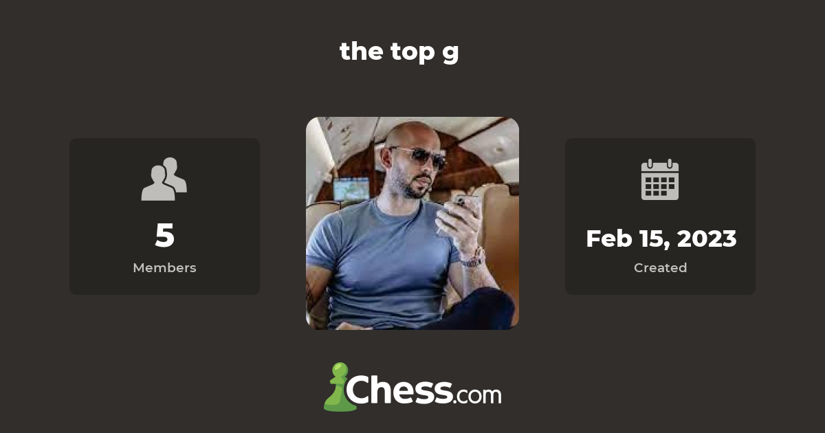 the top g - Chess Club - Chess.com