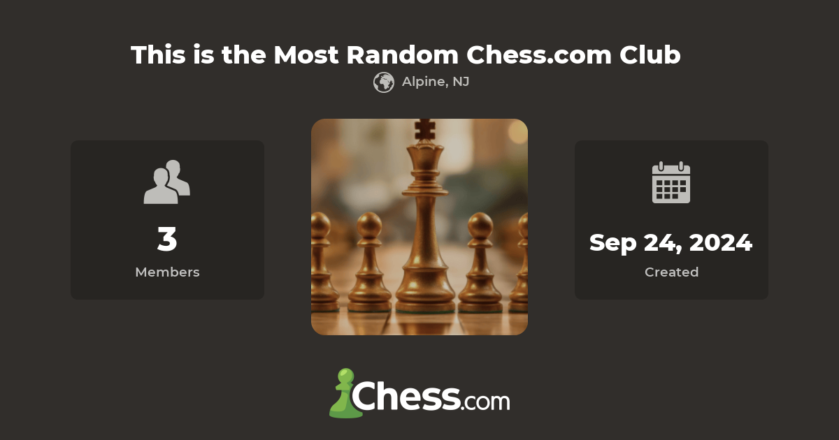 This is the Most Random Chess.com Club - Chess Club - Chess.com