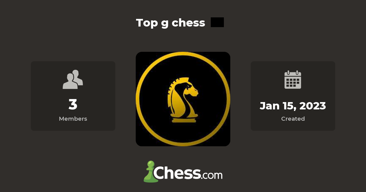 Top g chess - Chess Club - Chess.com