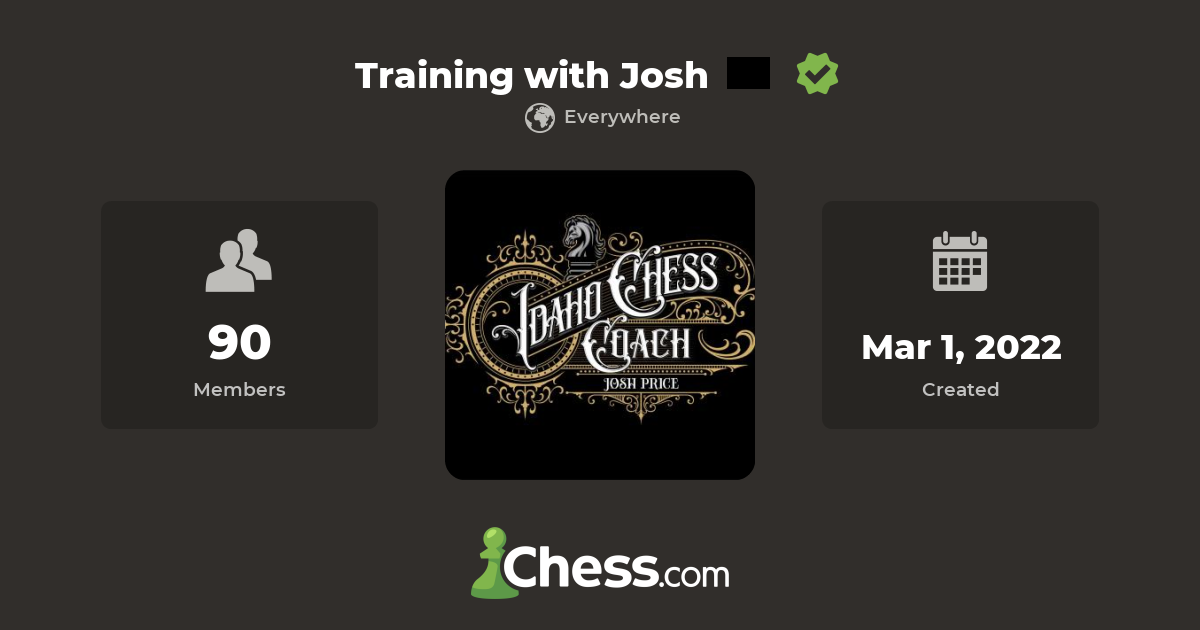 Training with Josh - Chess Club - Chess.com