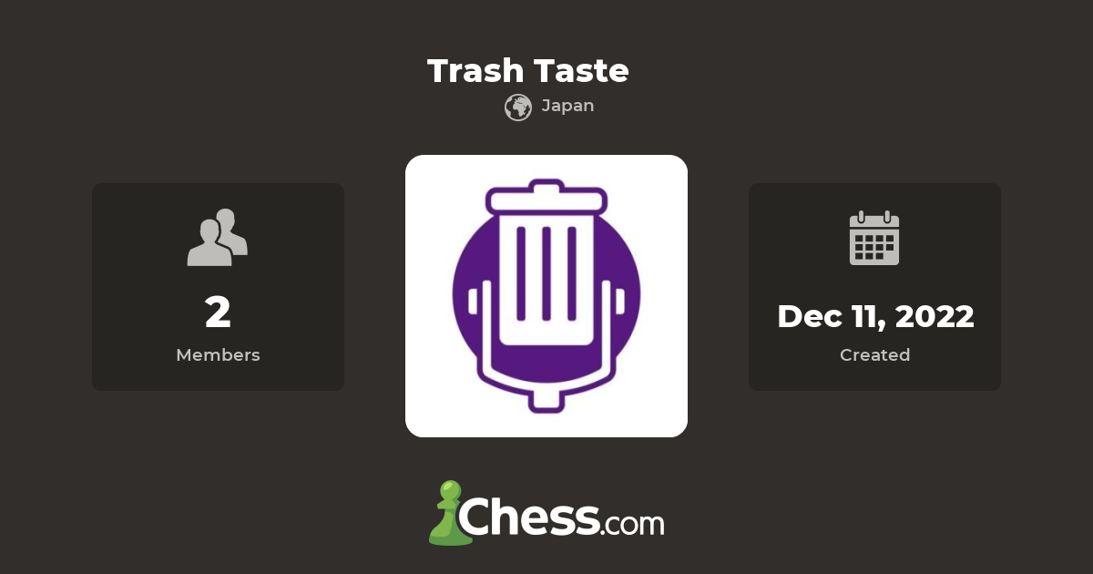 Trash Taste - Chess Club - Chess.com