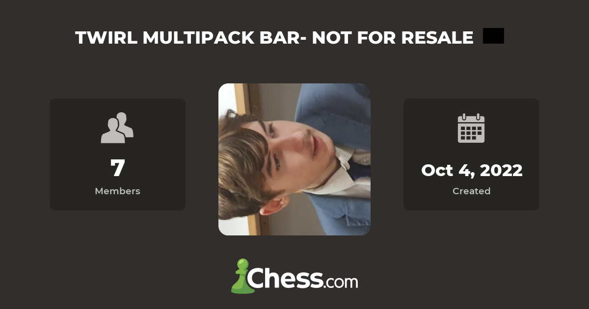 TWIRL MULTIPACK BAR- NOT FOR RESALE - Chess Club - Chess.com