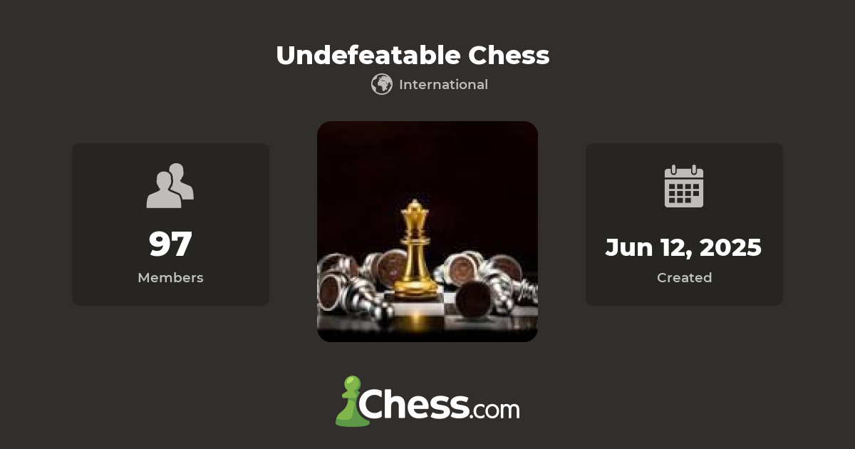 Undefeatable Chess - Chess Club - Chess.com