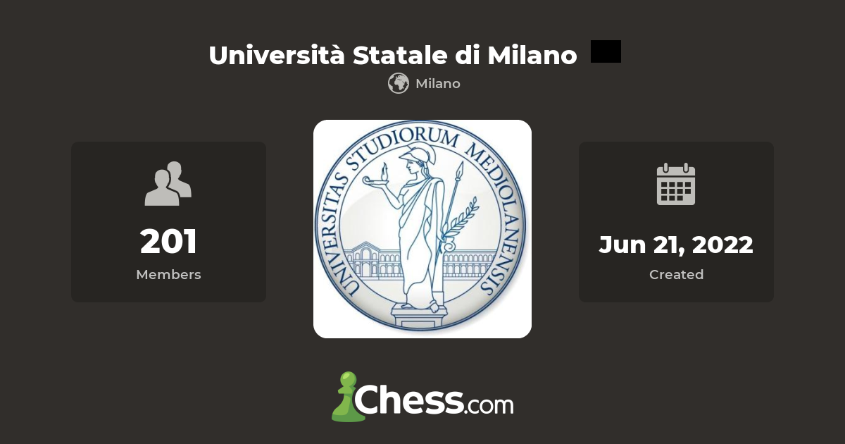 Università Statale di Milano - Chess Club - Chess.com