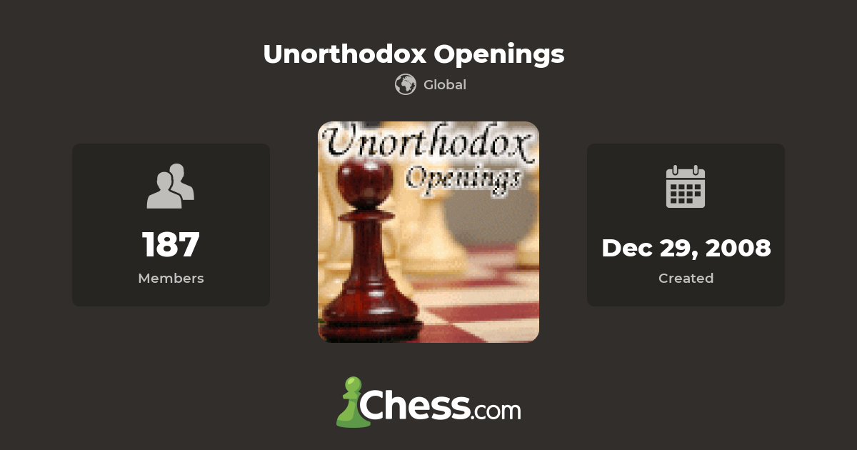 Unorthodox Openings - Chess Club - Chess.com