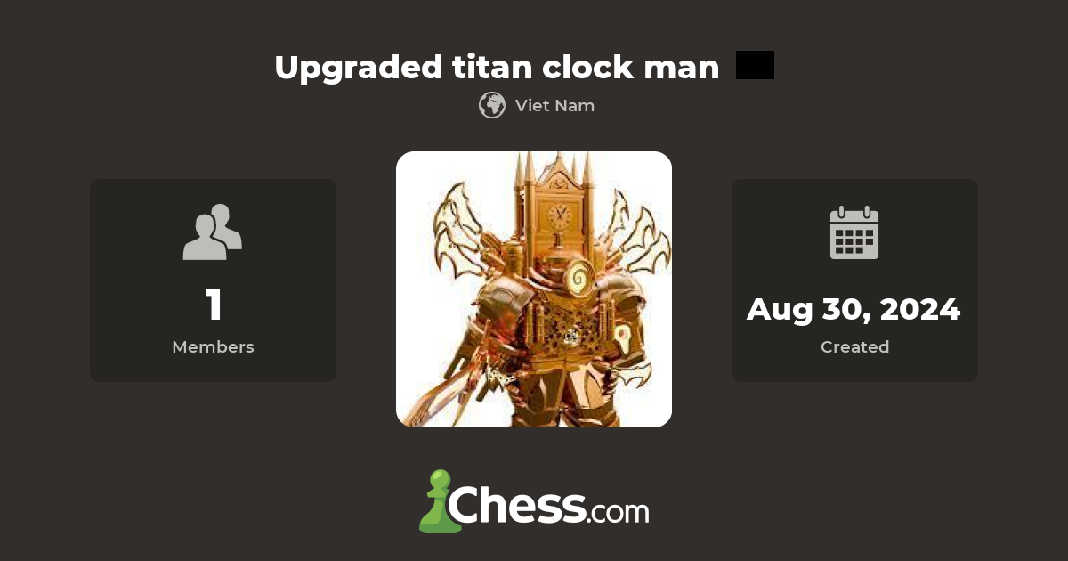 Upgraded titan clock man - Chess Club - Chess.com