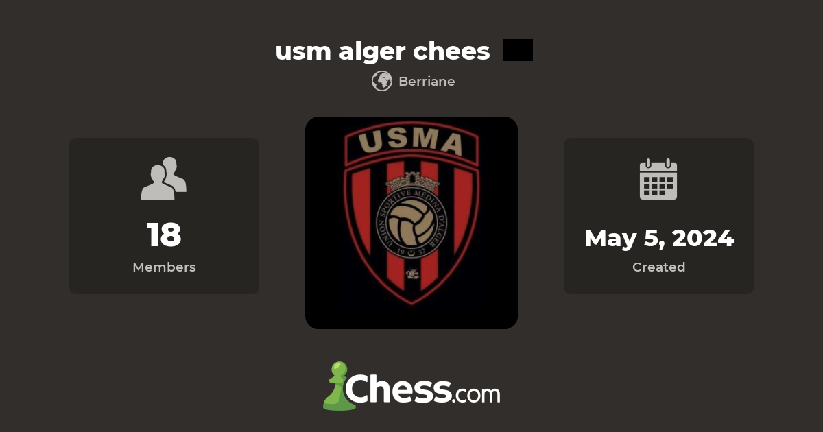 usm alger chees - Chess Club - Chess.com