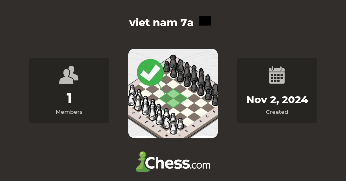 viet nam 7a - Chess Club - Chess.com
