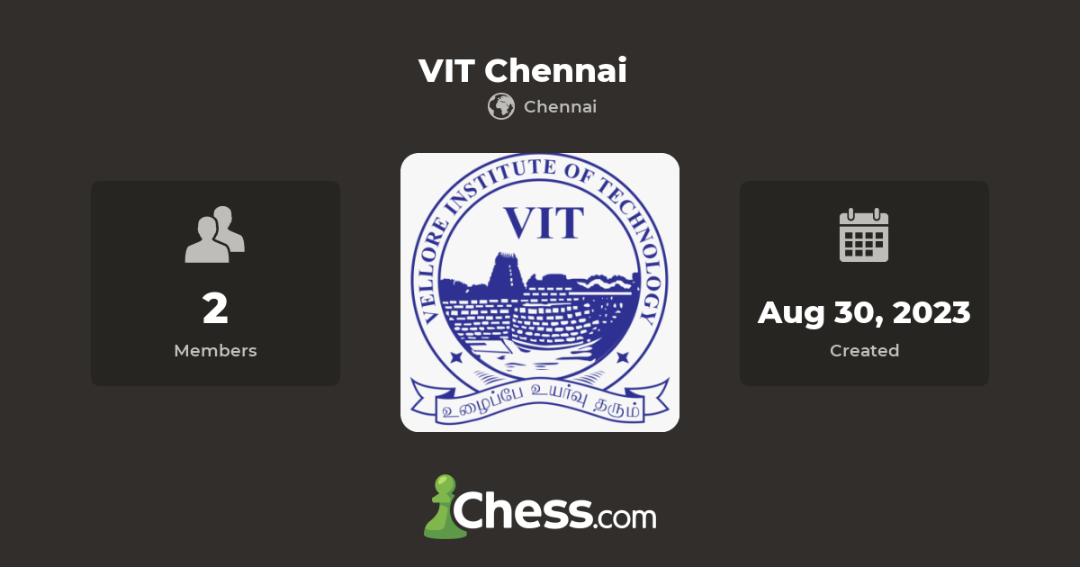 VIT Chennai - Chess Club - Chess.com