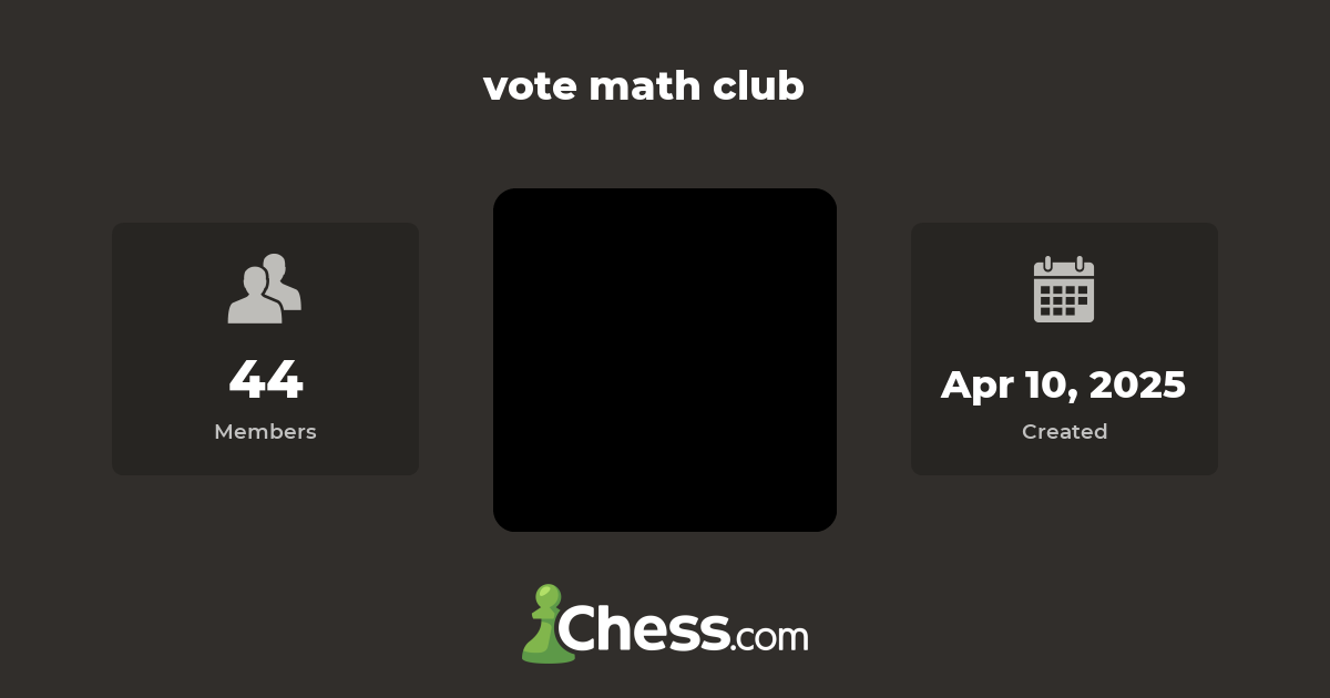 vote math club - Chess Club - Chess.com