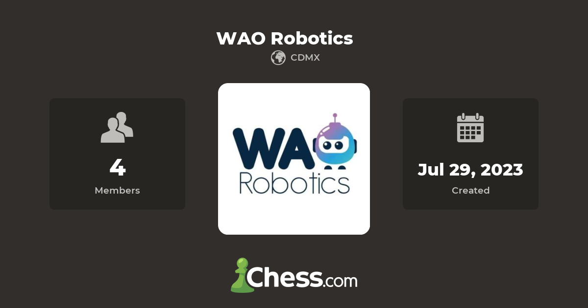WAO Robotics - Chess Club - Chess.com