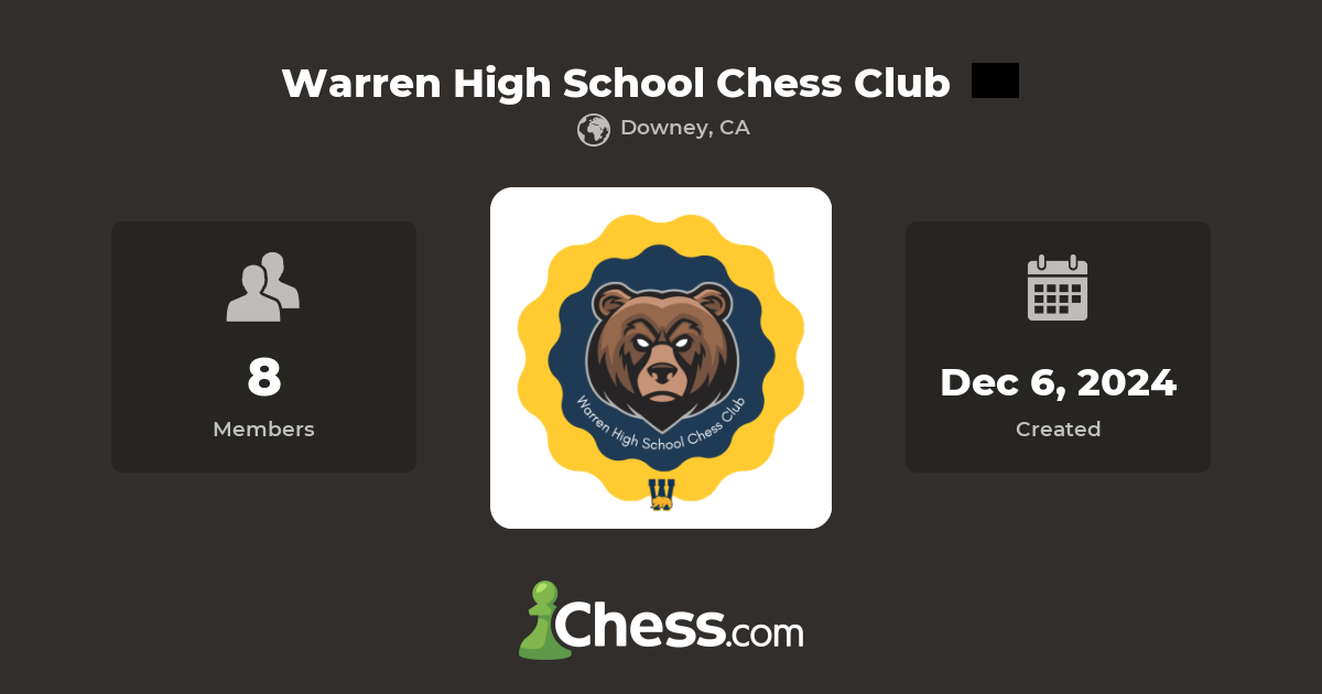 Warren High School Chess Club - Chess Club - Chess.com