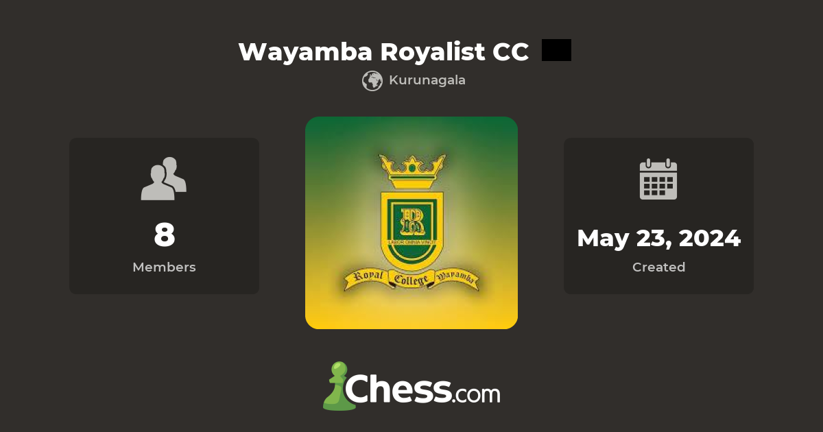 Wayamba Royalist CC - Chess Club - Chess.com