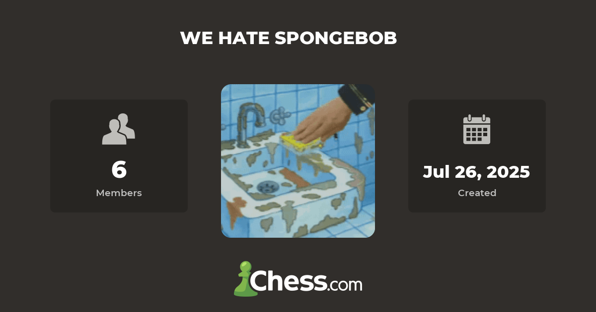 WE HATE SPONGEBOB - Chess Club - Chess.com