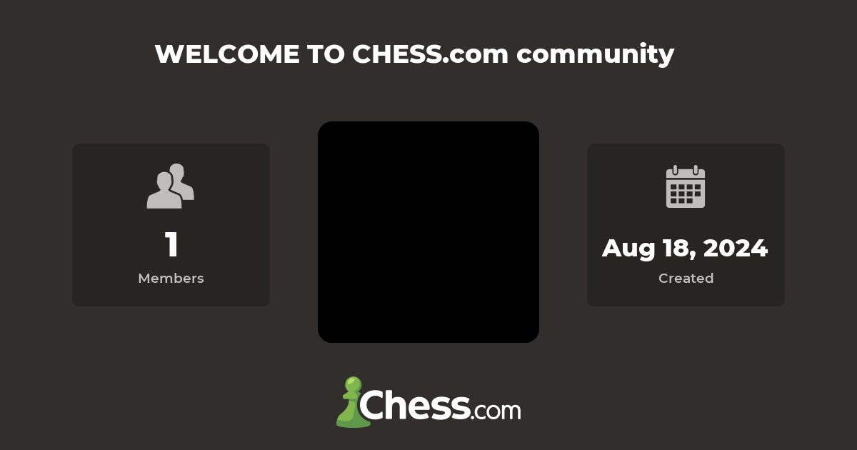 WELCOME TO CHESS.com community - Chess Club - Chess.com